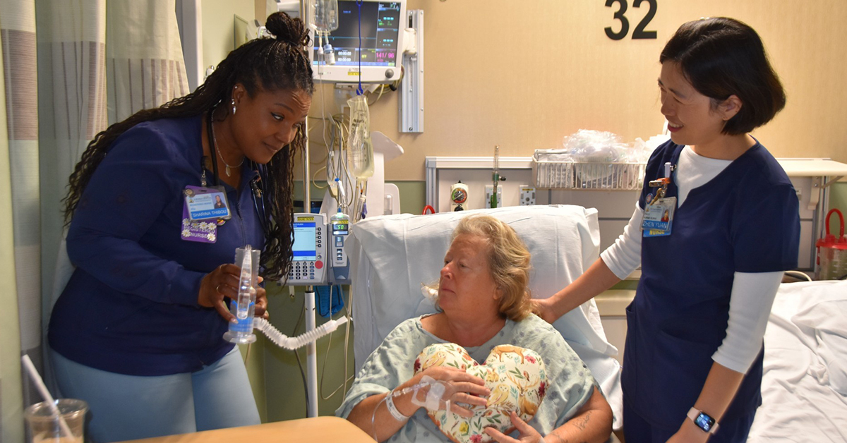 Suburban Hospital Nurse Leads Students in Comfort Pillow Project ...