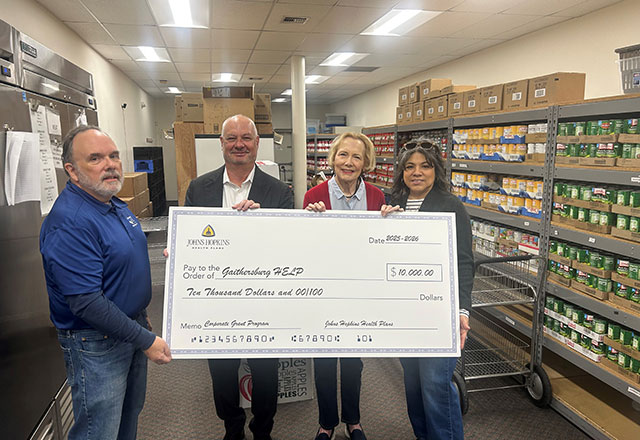 Johns Hopkins Health Plans Awards $10,000 Grant to Gaithersburg HELP ...