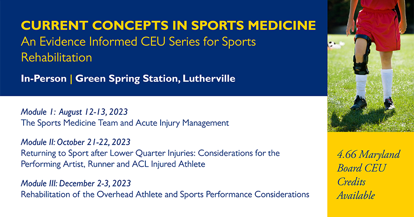Sports Medicine Physical Therapy CEU | Johns Hopkins Physical Medicine ...